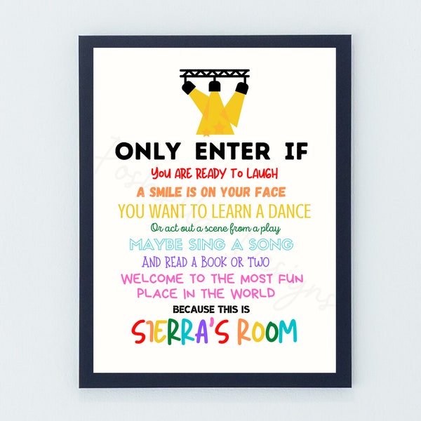 Kids Room Sign - Etsy