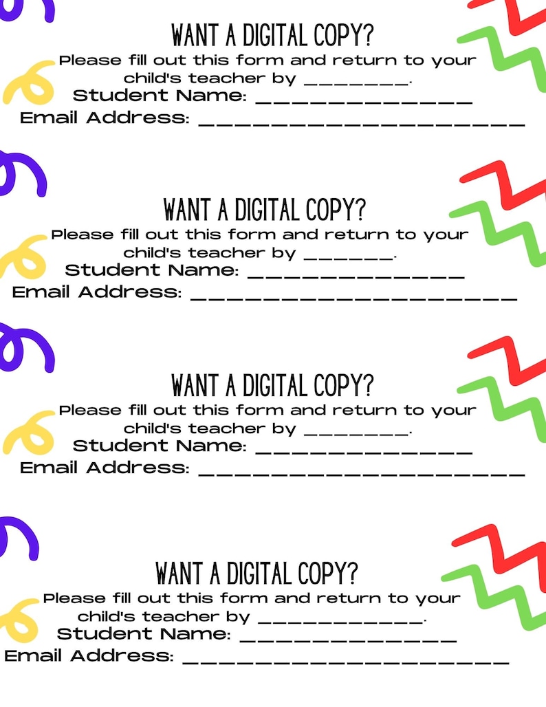 School Picture Day Template - Etsy