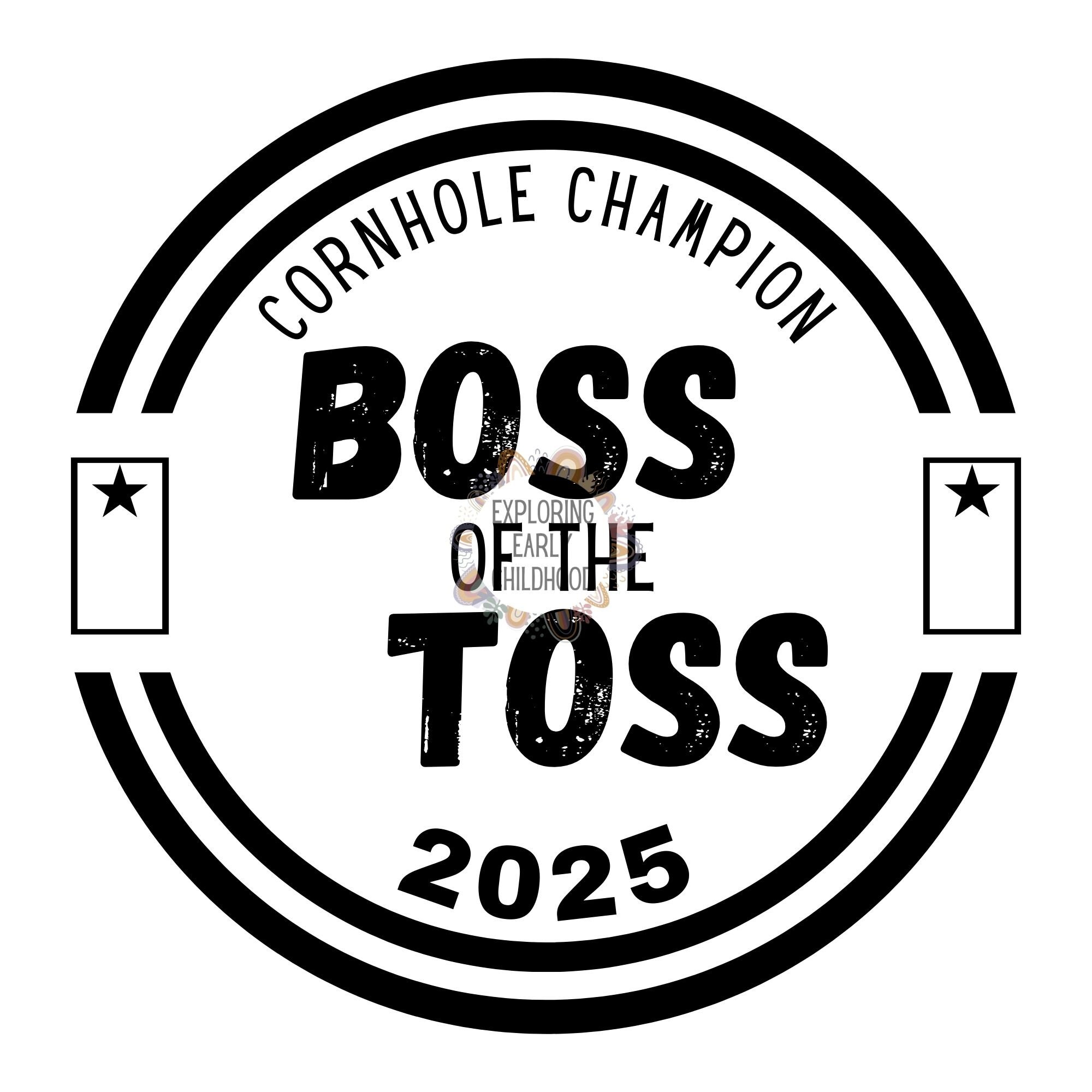 Cornhole Boss of the Toss SVG - Etsy