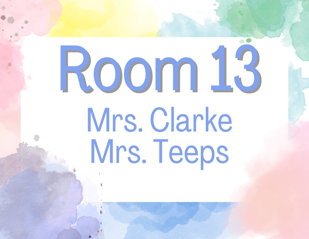 Watercolor Signs Template - Etsy