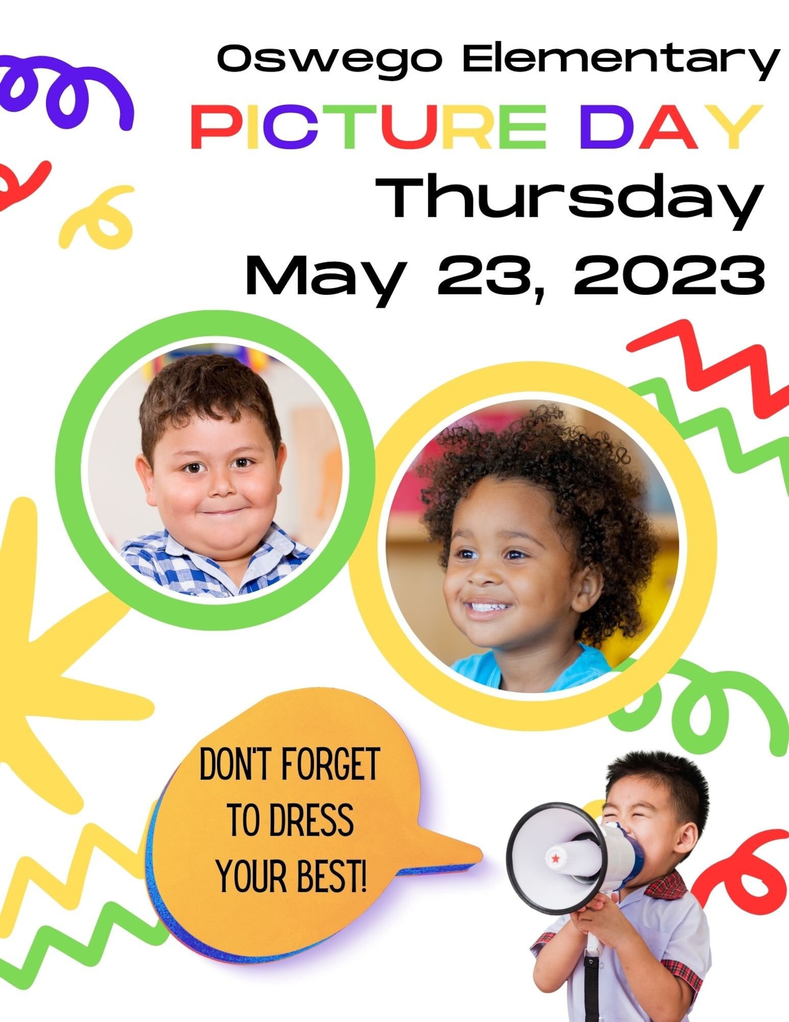 School Picture Day Template - Etsy