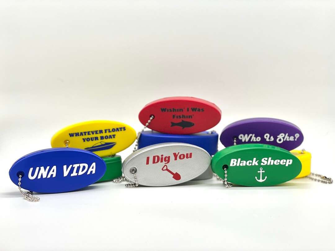 Customized Floatable Boat Keychain - Etsy