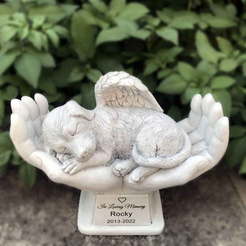 Personalized Dog Pet Grave Markers Memorial Angel Statue - Etsy