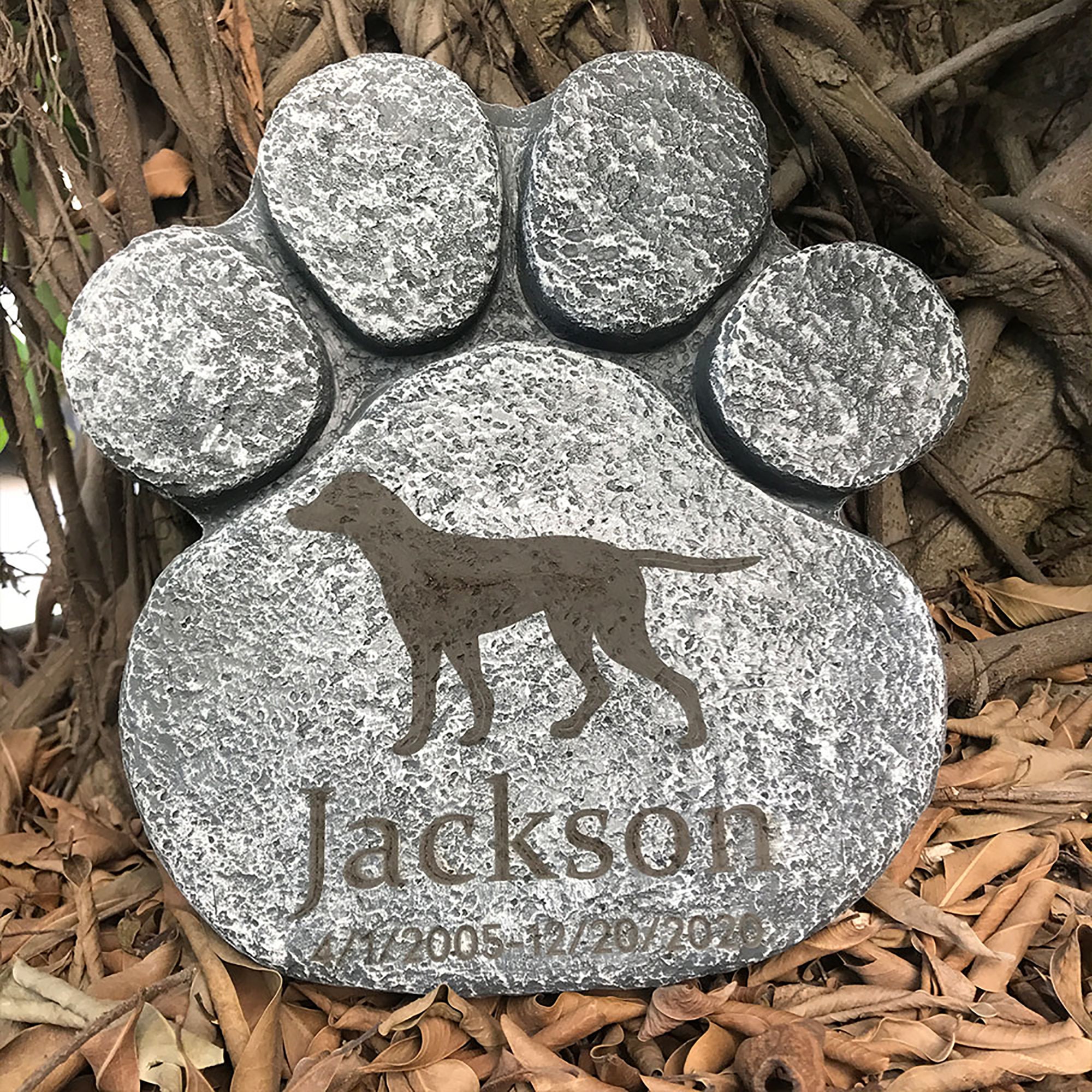 Personalized Dog Pet Memorial Stone Tombstone Garden Stone | Etsy