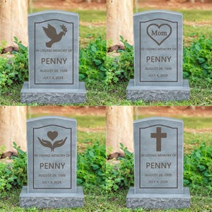 Personalized Human Memorial Stone，big Size Grave Markers for Cemetery ...
