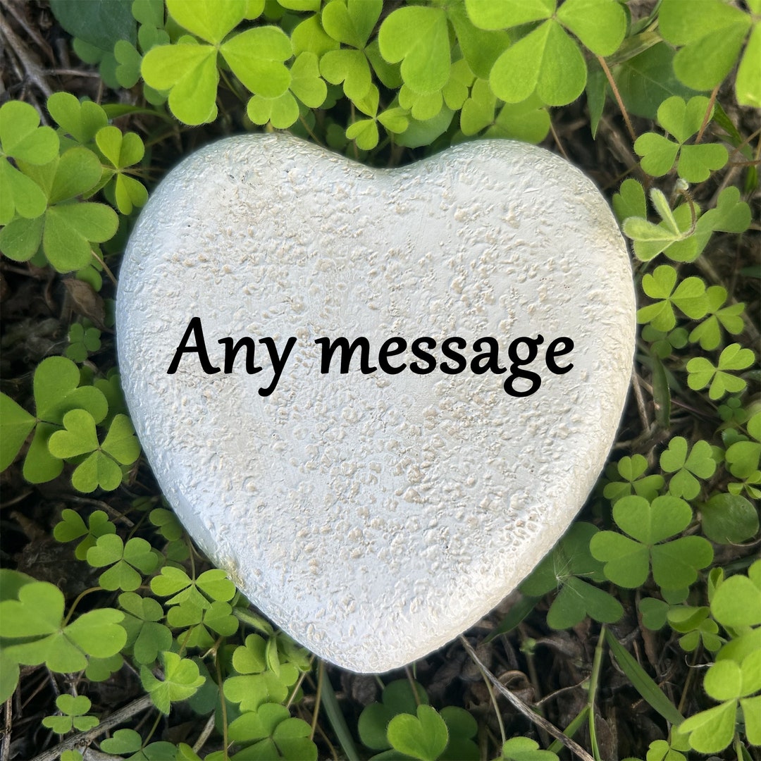 Personalized Memorial Garden Stone，encourage Stones，welcome Stone With ...