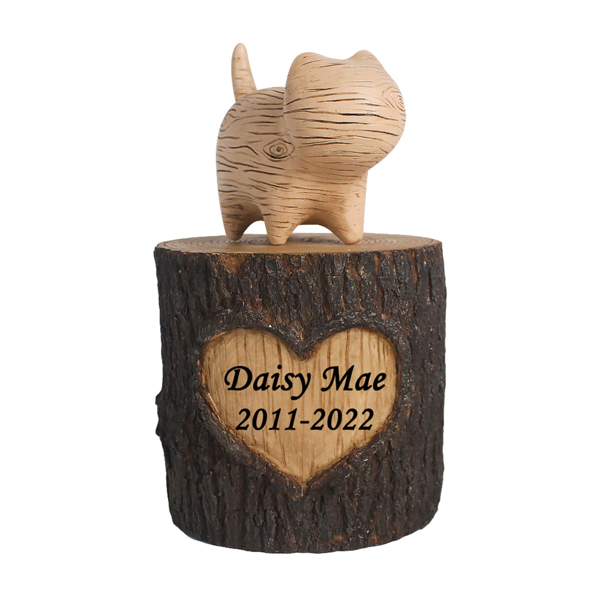 Personalized Pet Memorial Box Urns for Cat Ashes Resin Pet - Etsy