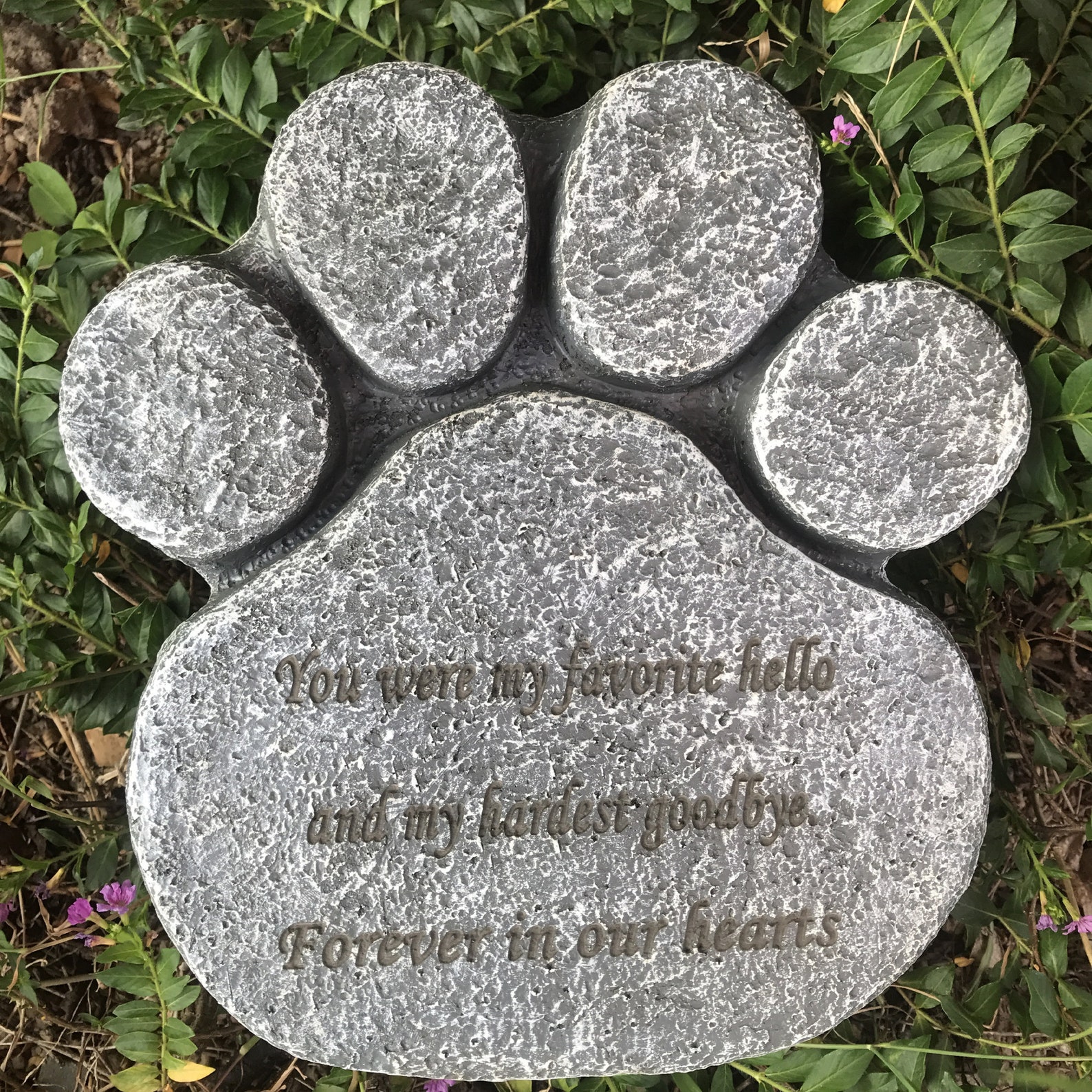 Personalized Pet Dog Memorial Stones-dog Paw Prints Pet Grave - Etsy