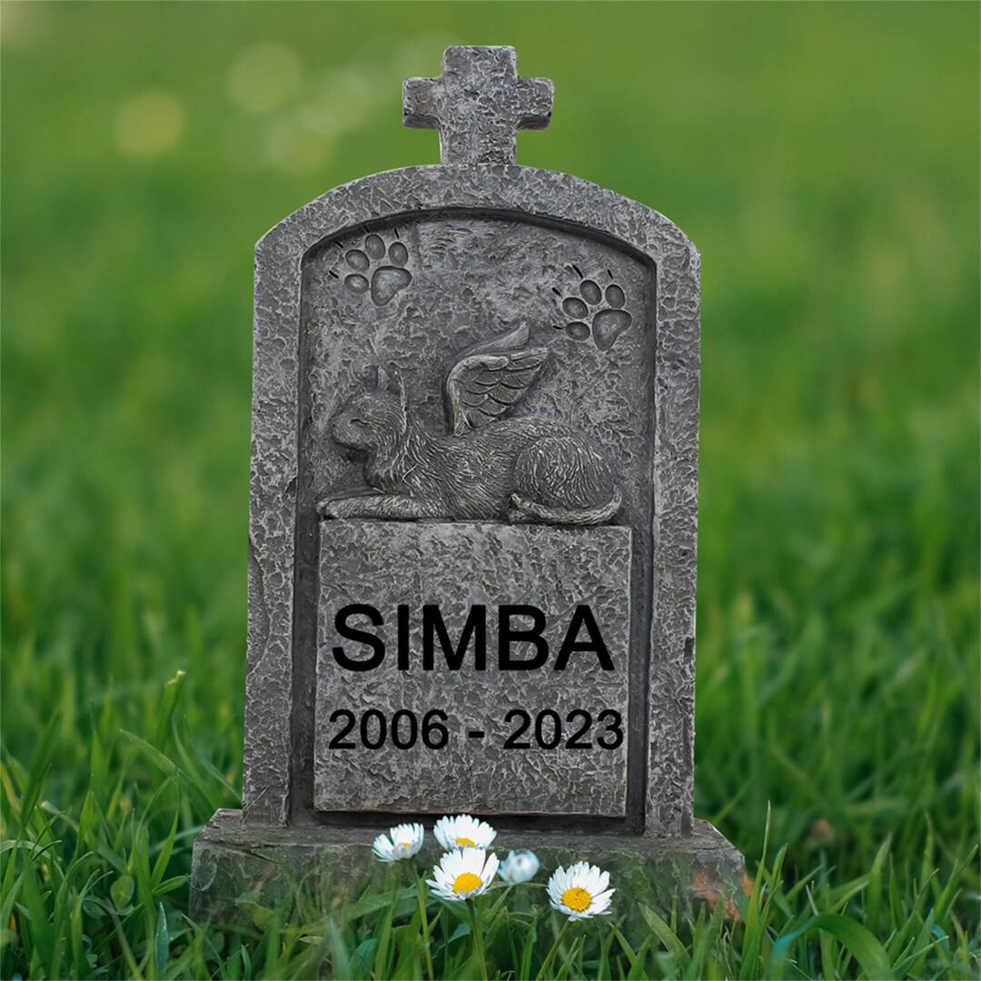 Personalized Cat Memorial Stones,cat Headstone,pet Memorial Stones ...