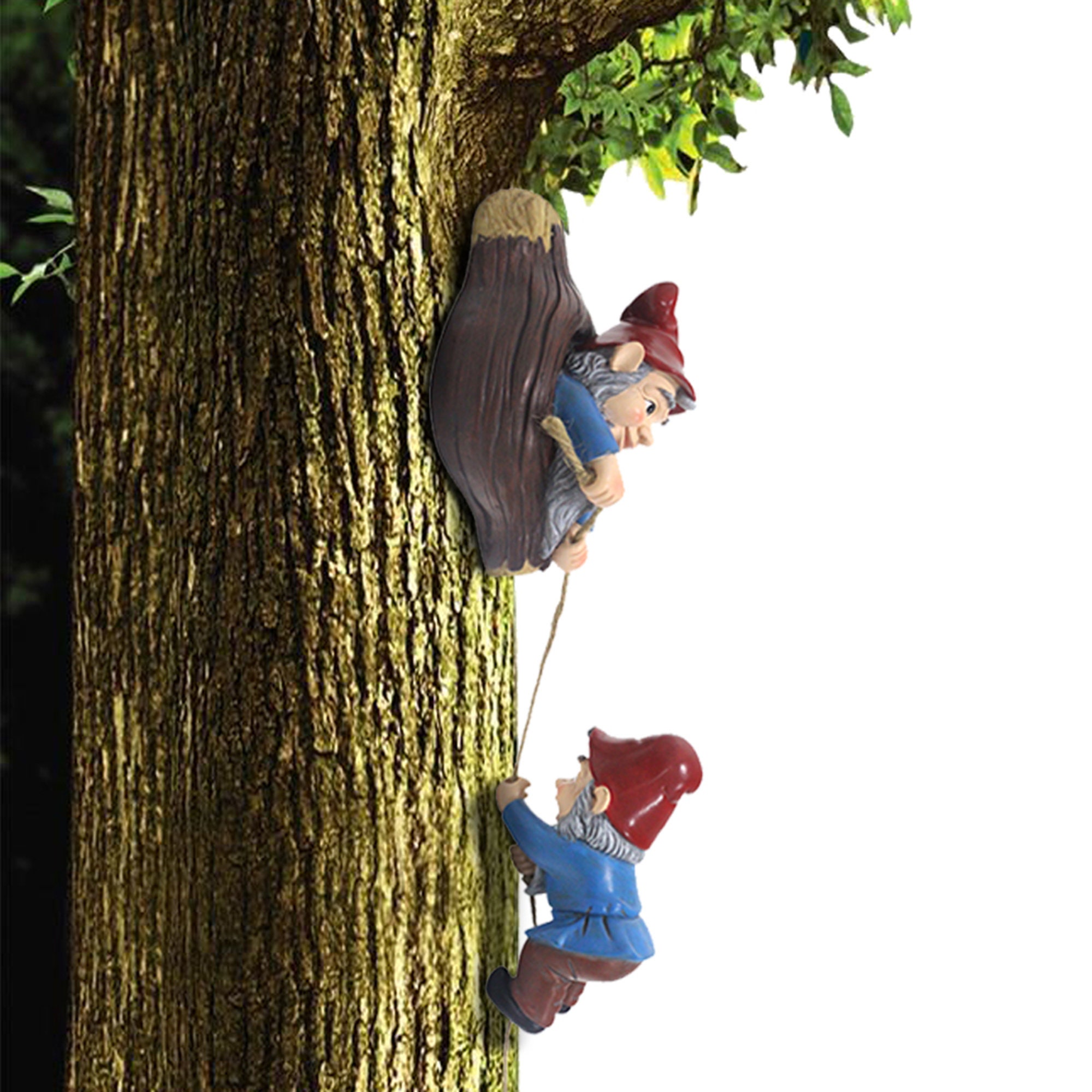 Climbing Gnomes Tree Hugger Decor-gnomes Garden Tree - Etsy UK