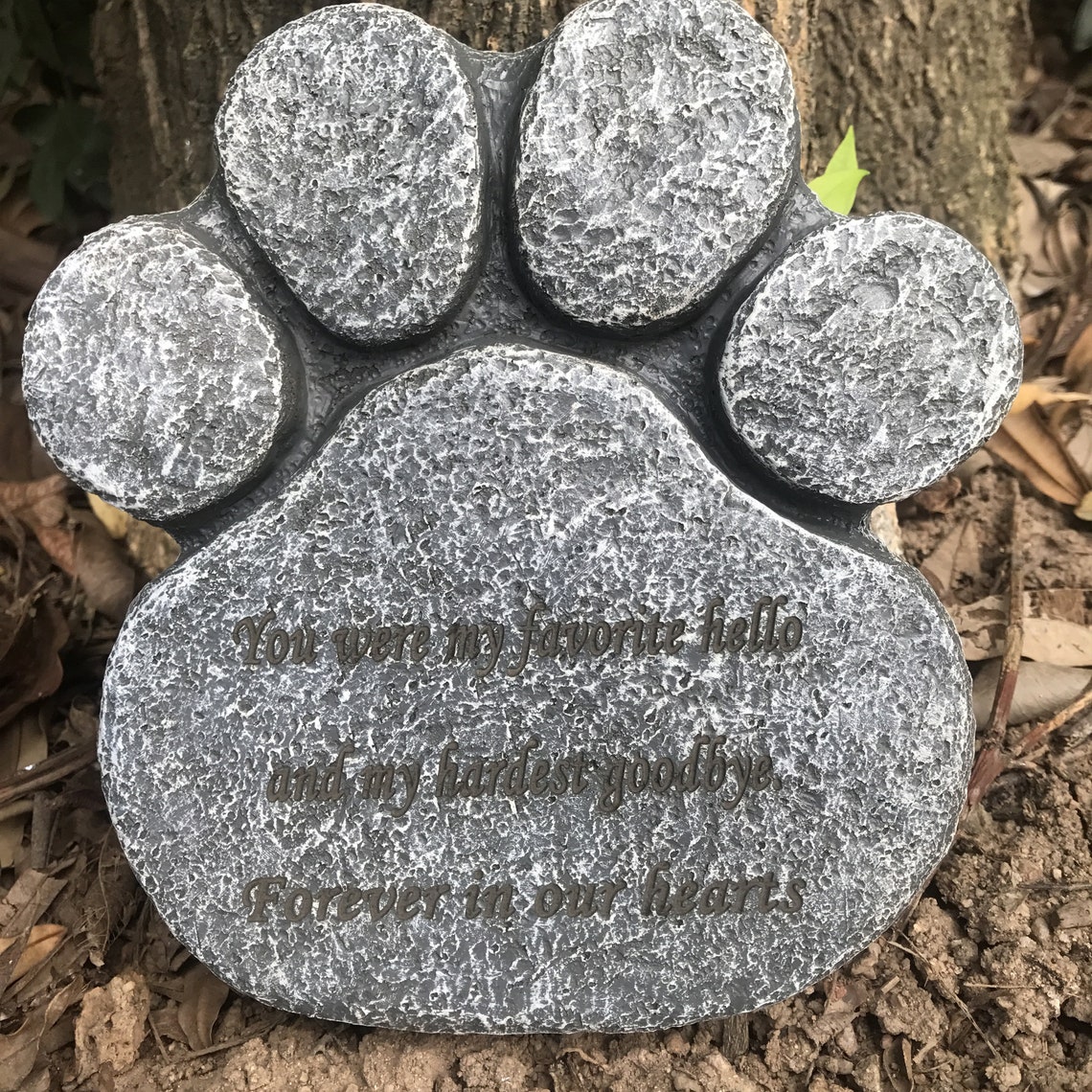 Personalized Pet Dog Memorial Stones-dog Paw Prints Pet Grave - Etsy