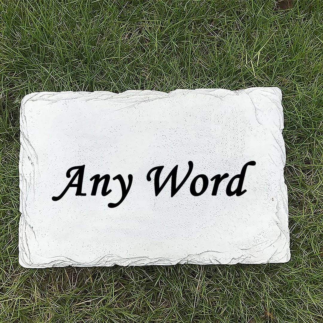 Personalized Memorial Garden Stones Plaque Grave Markers With Any Word ...
