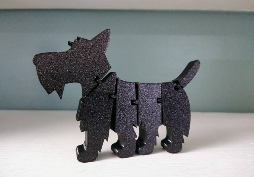 3D Printed Scottie Dog Figurine Scottish Terrier Scottie - Etsy