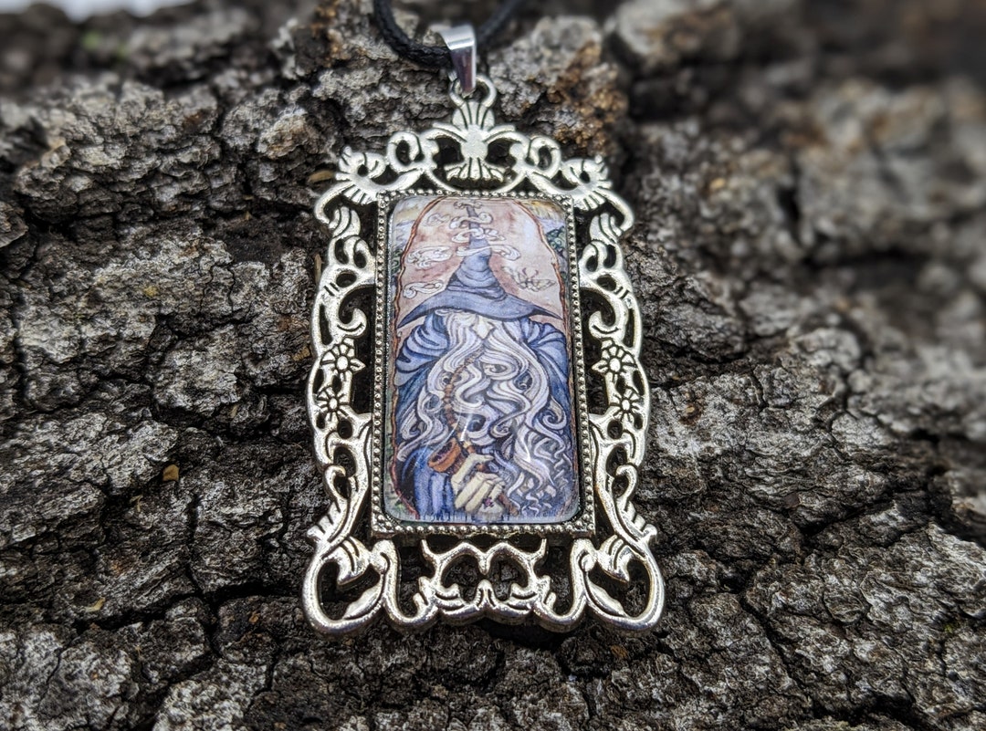 Vintage Wizard Frame Necklace Fantasy Jewelry, Wizard Jewelry, Wizard ...