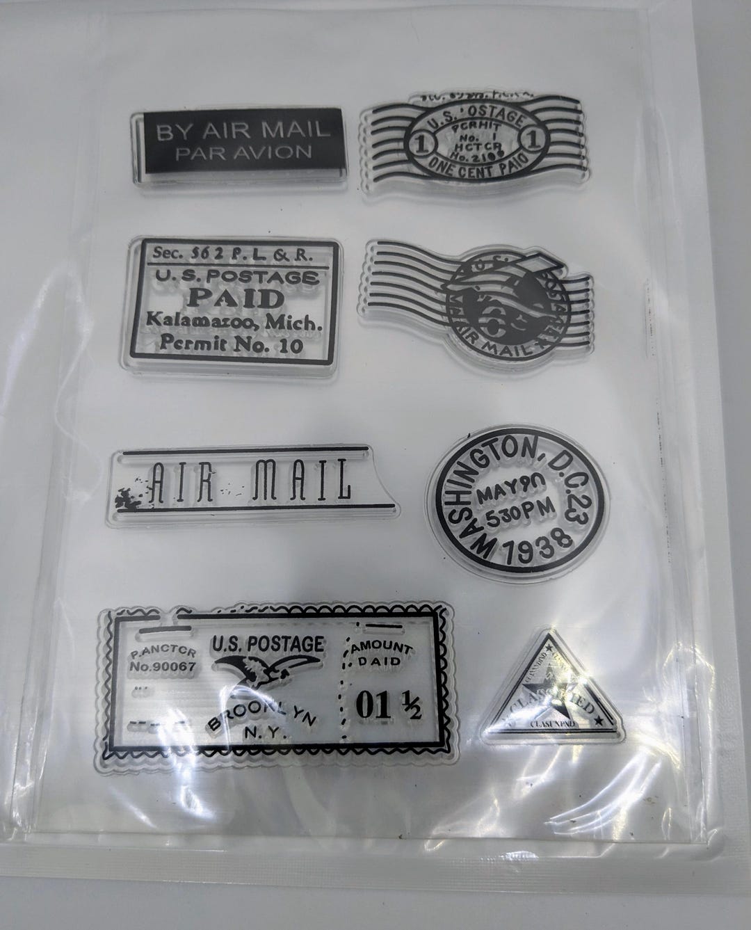 Clear Reusable Travel Stamps- Half Sheet With Multiple Stamps - Etsy