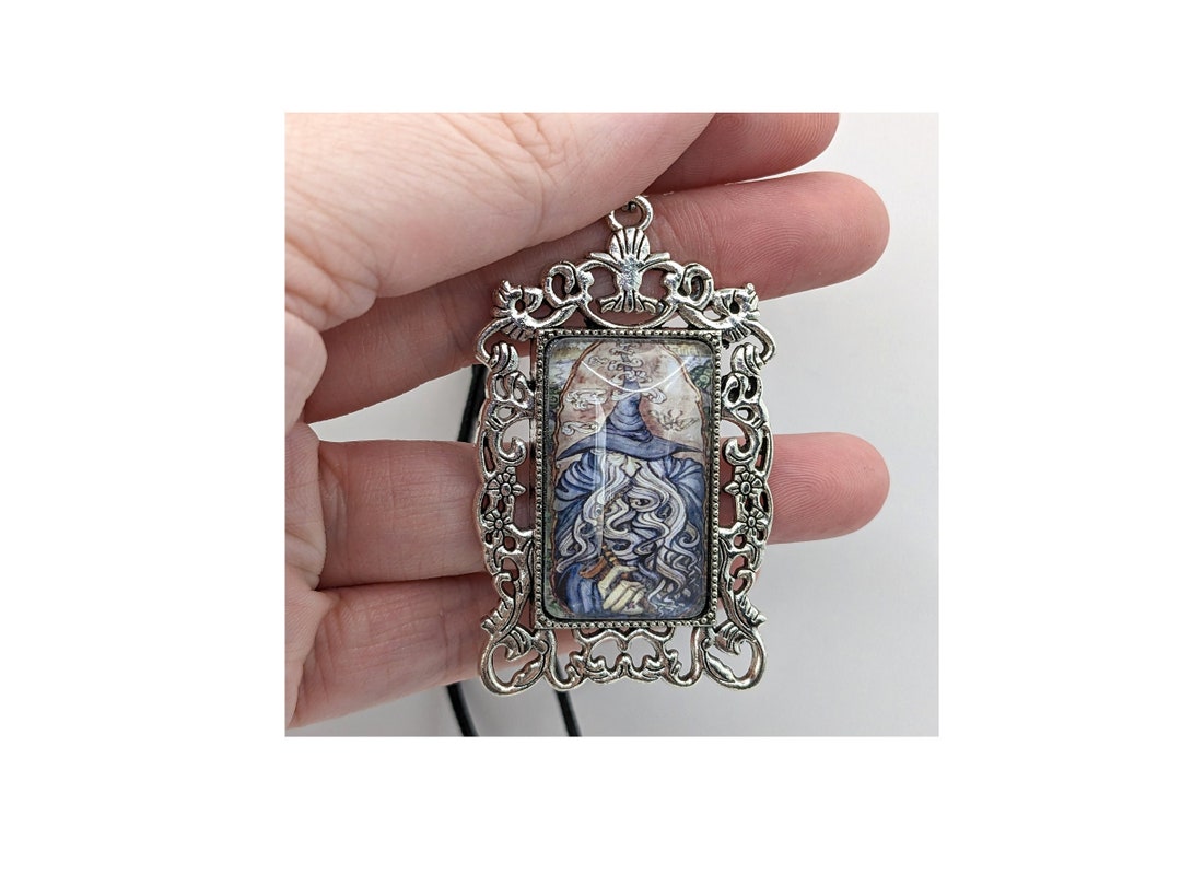 Vintage Wizard Frame Necklace Fantasy Jewelry Wizard - Etsy