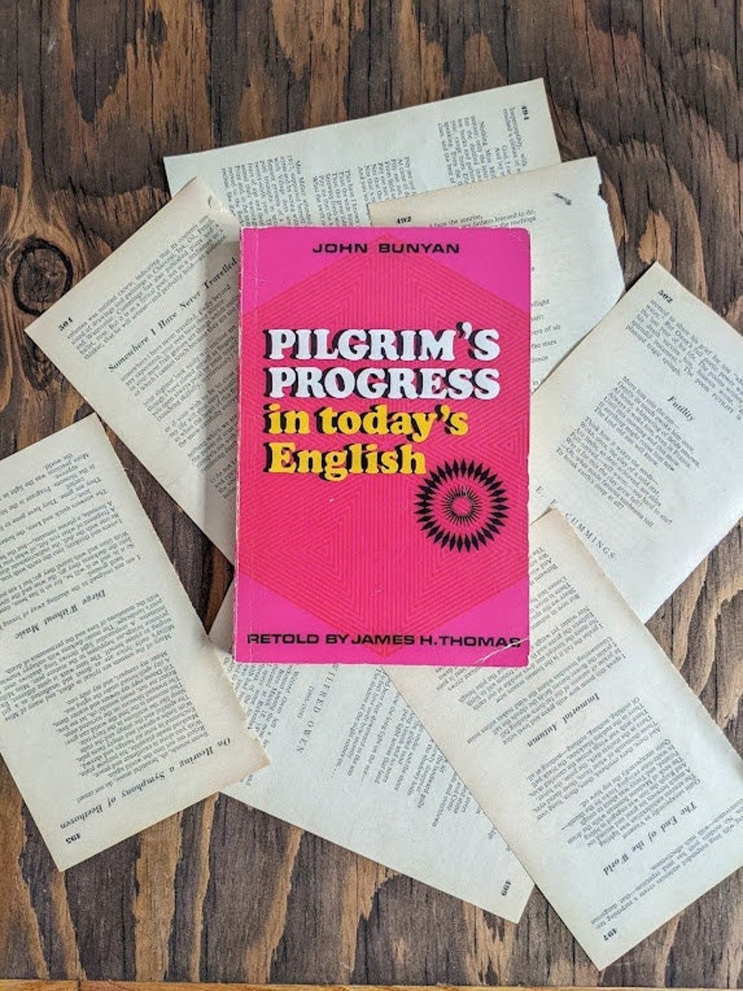 Vintage Pilgrim's Progress 1980 | James H. Thomas | John Bunyan | Pink ...