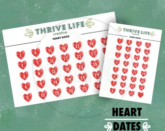 Mini Date Stickers - Etsy