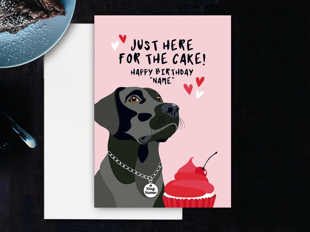 Personalised Black Labrador Birthday Card. Black Labrador Birthday Card ...