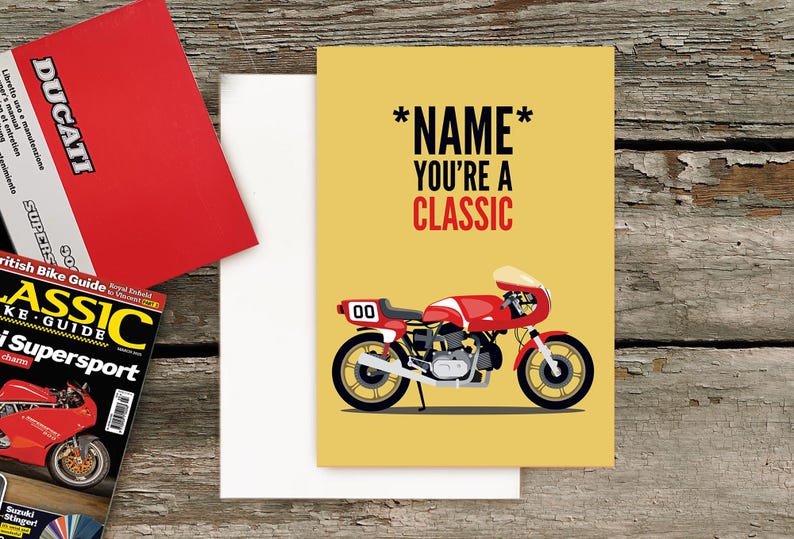 Ducati NCR 900 Motorbike Birthday Card. - Etsy