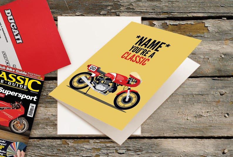Ducati NCR 900 Motorbike Birthday Card. - Etsy