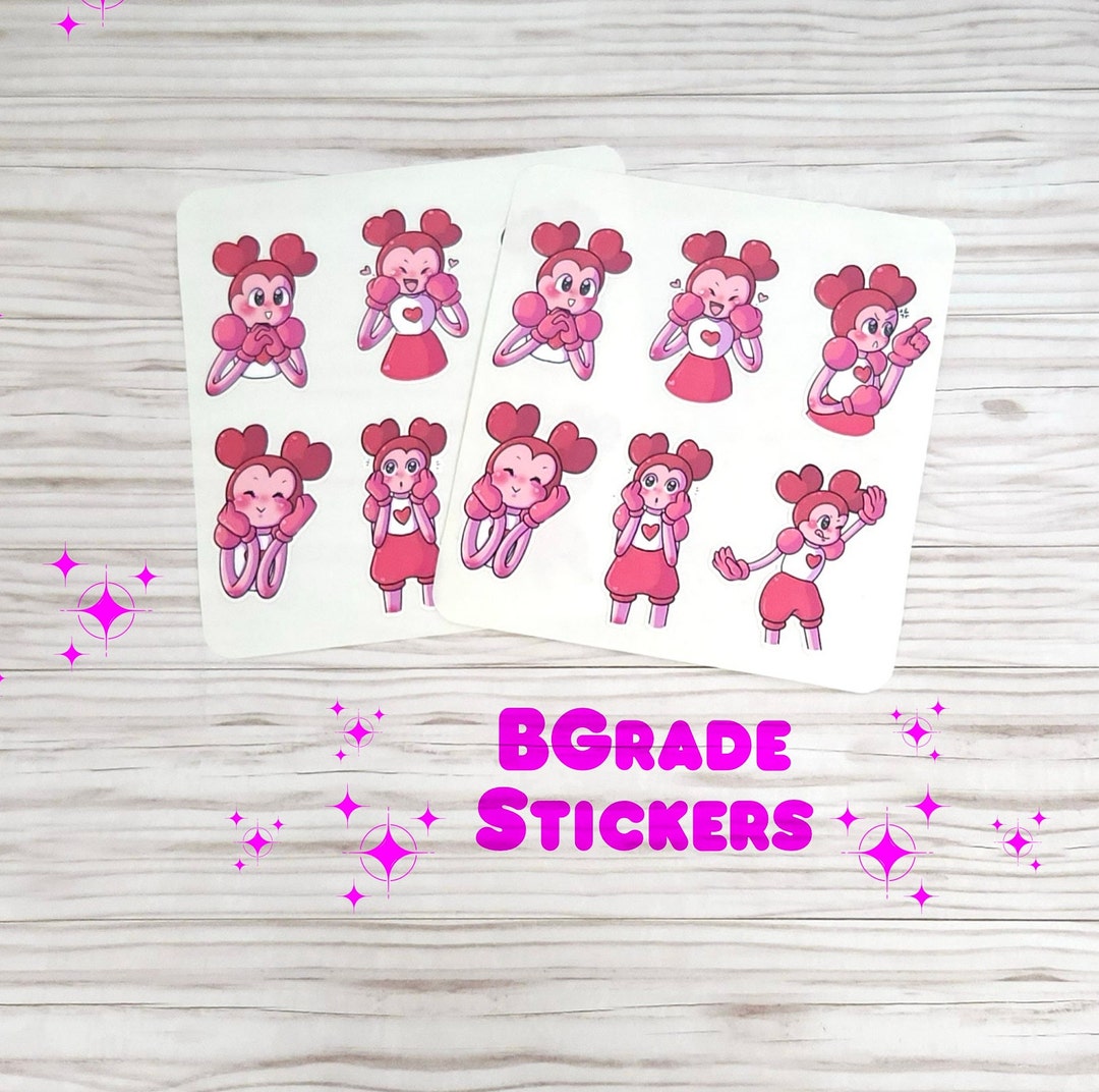 B Grade Su-spinel Sticker Sheets - Etsy