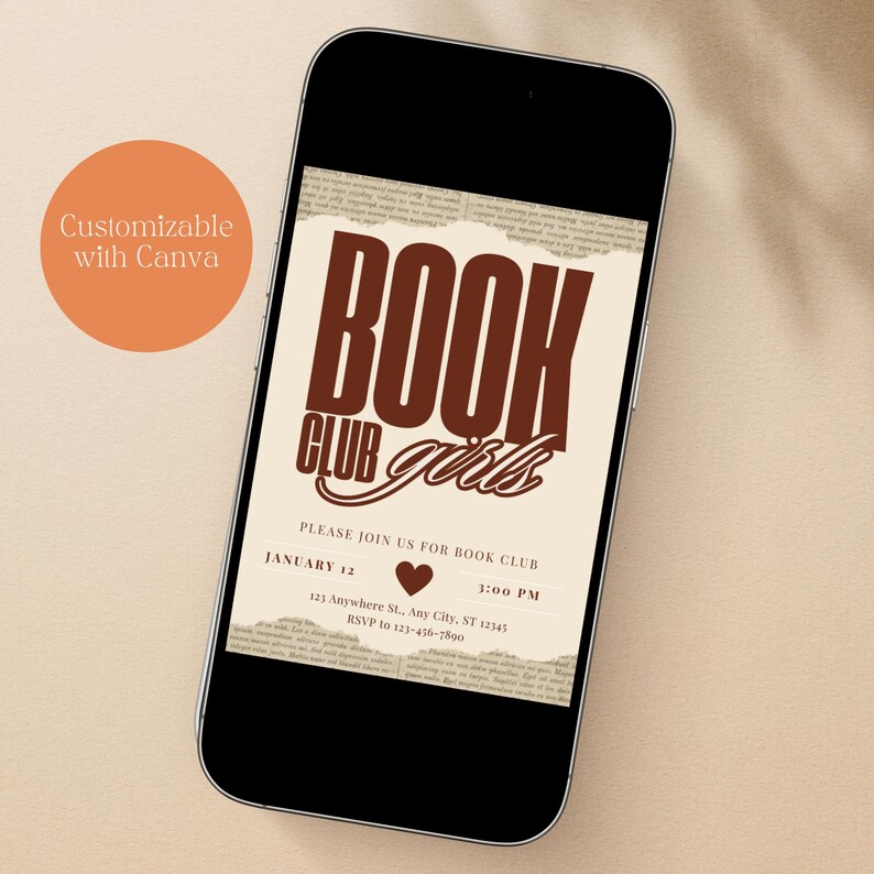 Editable Book Club Bundle| Printable Book Club Kit | Neutral Aesthetic ...