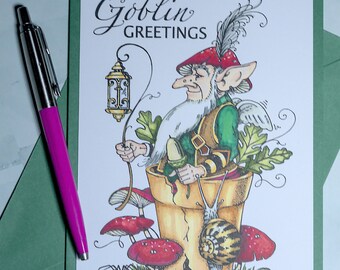 Goblin Birthday Card - Etsy UK