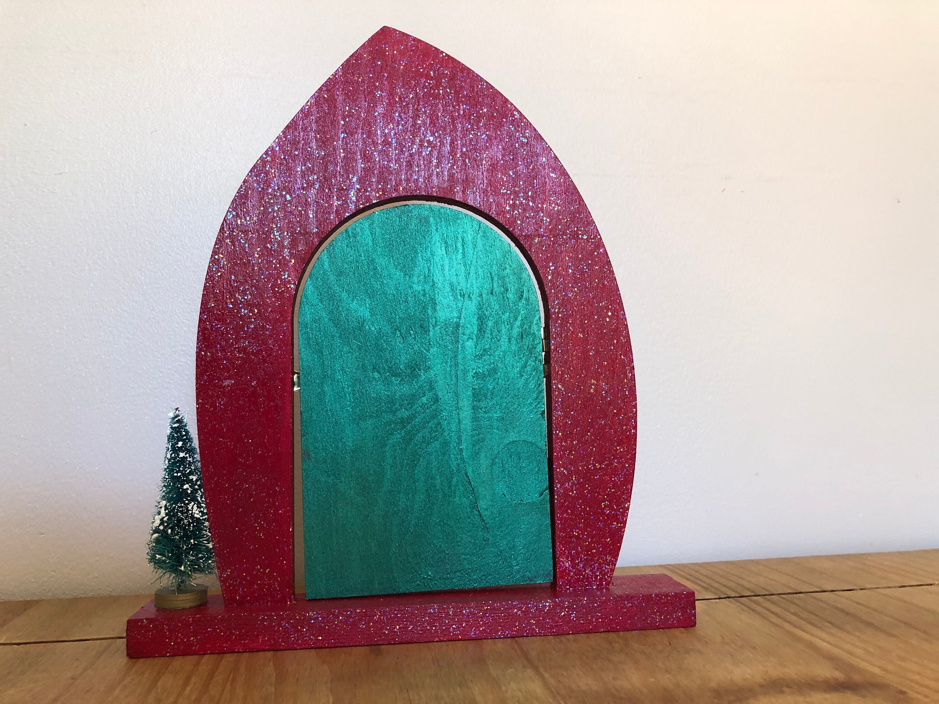 Christmas Fairy and Elf Door Large Handpainted Christmas - Etsy