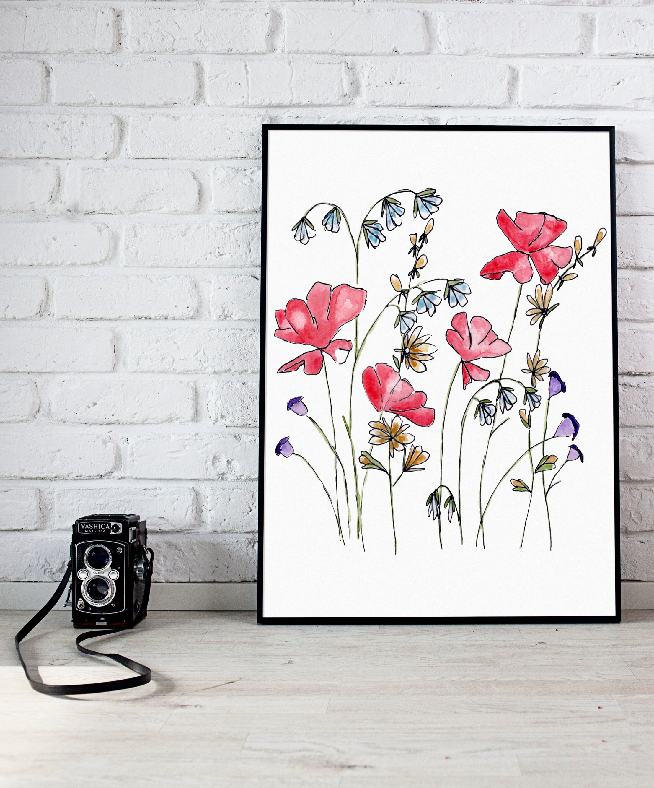 Wildflower Print | Etsy