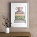 Book Stack Print - Etsy