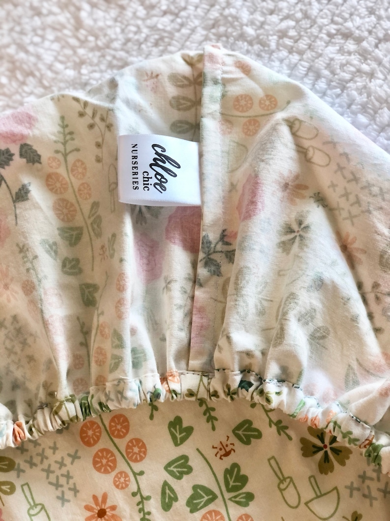 Wildflowers Cream Crib Sheet Farmhouse Antique Nursery | Etsy