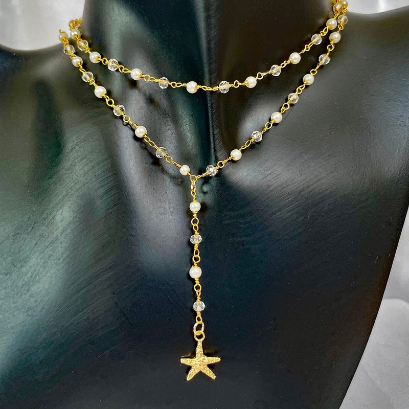 Y Drop Necklace - Etsy