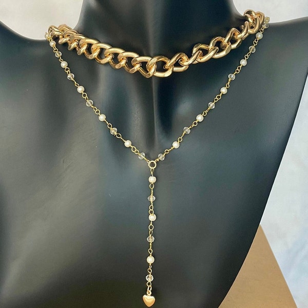 Y Drop Necklace - Etsy