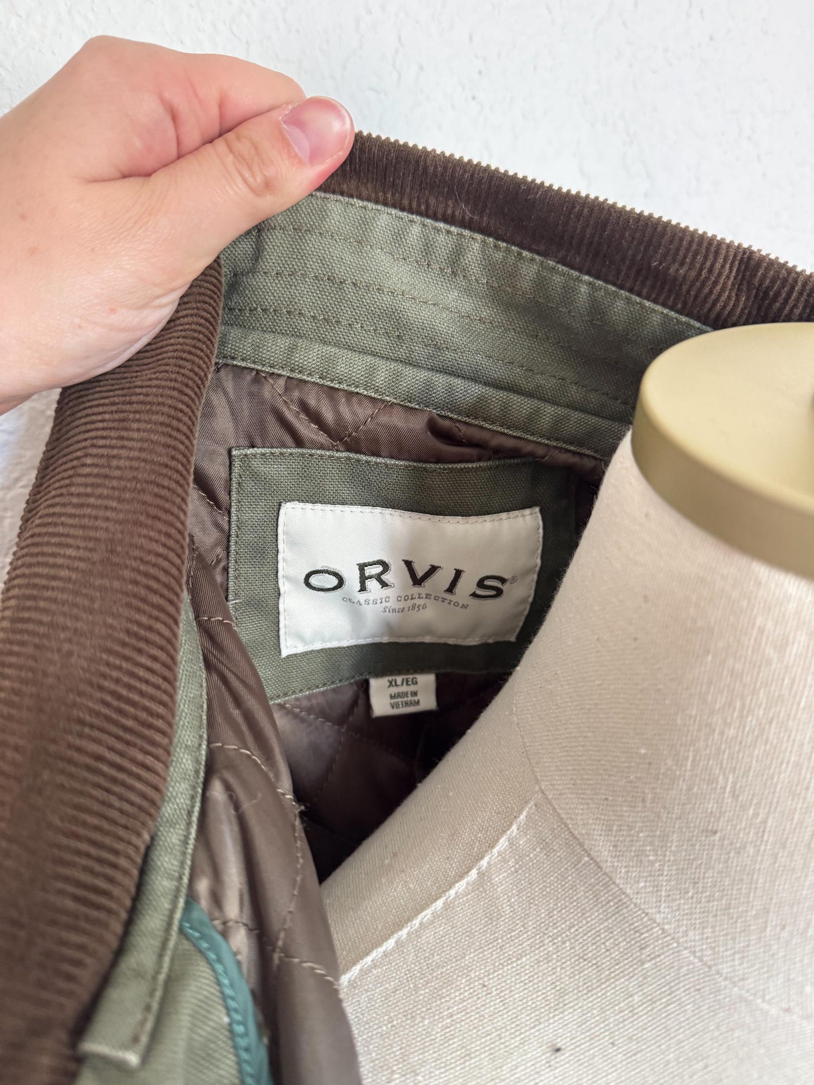XL- Vintage Orvis Quilted Denim Chore Coat Classic Oversized 90s Style ...