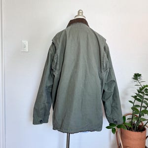 XL- Vintage Orvis Quilted Denim Chore Coat Classic Oversized 90s Style ...
