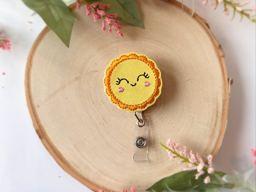 Happy Sun Badge Clip Retractable Gifts for Teachers, Sunshine Badge ...