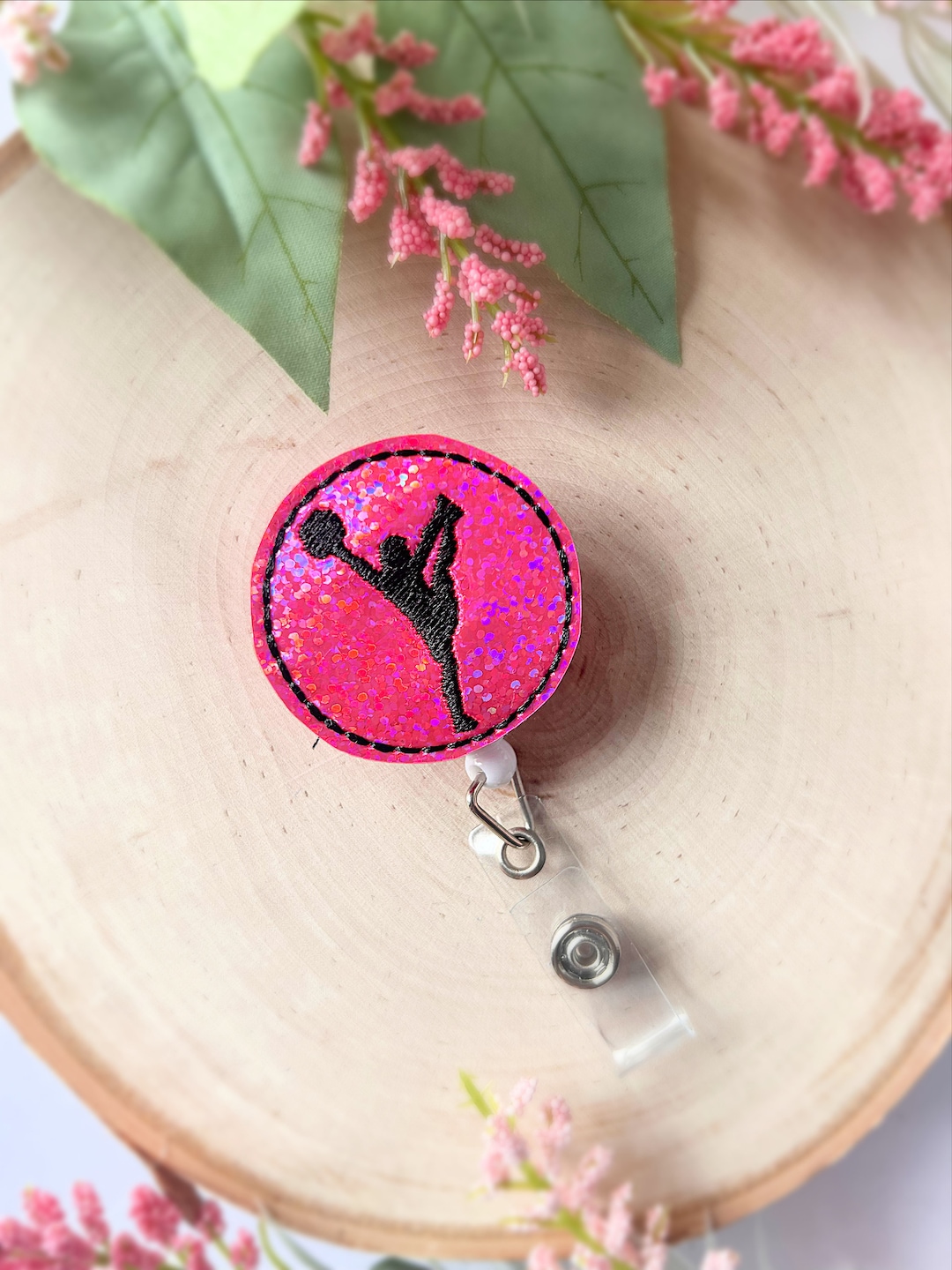 Cheerleader Badge Reel, Cheer Badge, Pediatric Badge Reel, Cute Badge ...