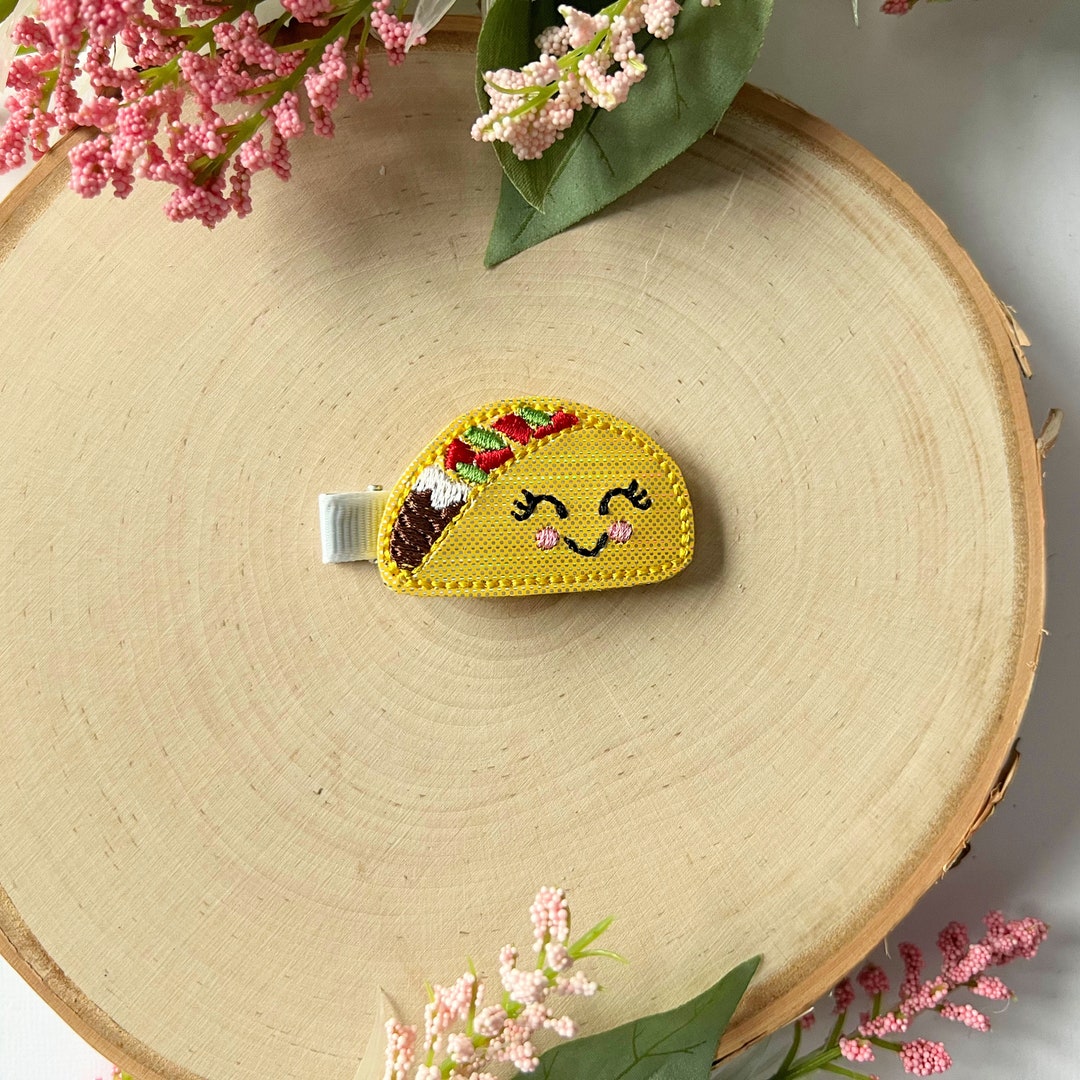 Taco Hair Clips for Girls, Fiesta Birthday Hair Accessories for Toddler ...
