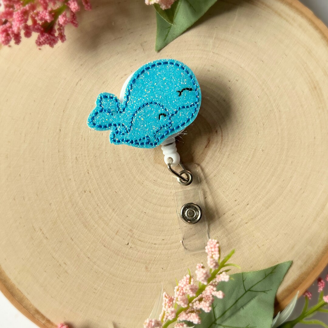 Big Whale and Baby Whale Badge Reel, Nurse Gifts for Women, Cute Gifts ...