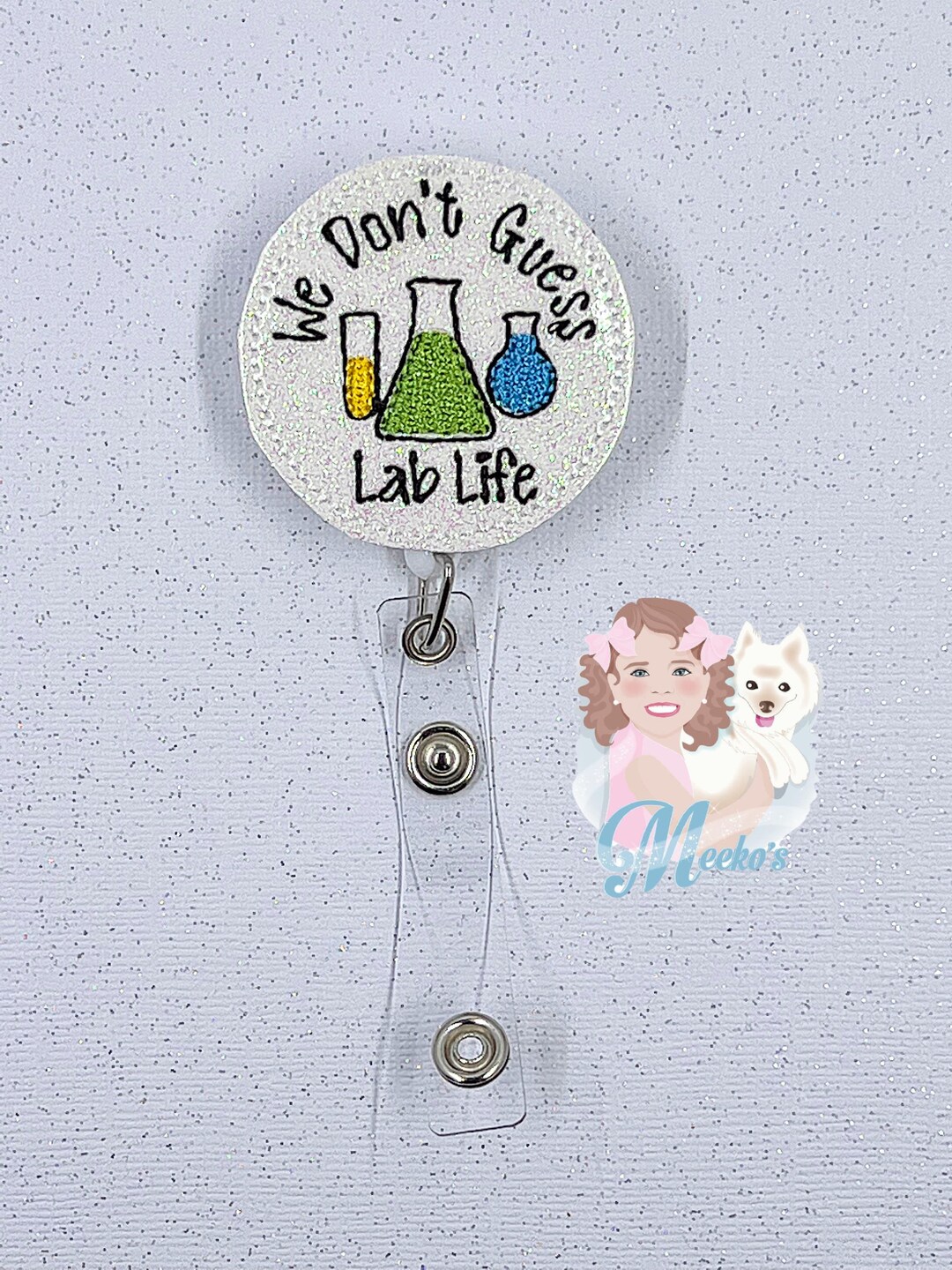 Lab Life Badge, Science Badge Reel, Back to School Badge, Cute Badge ...