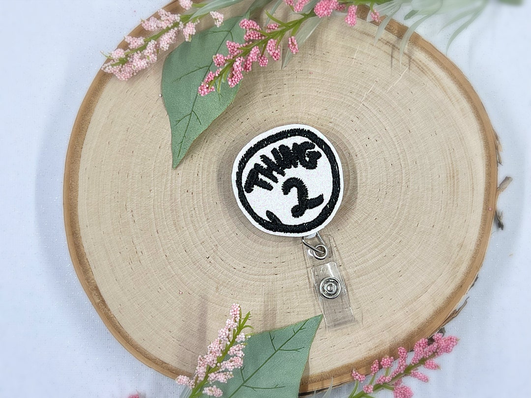 Thing 2 Badge Reel, Reading Badge Clip, Pediatric Badge, Cute Badge ...