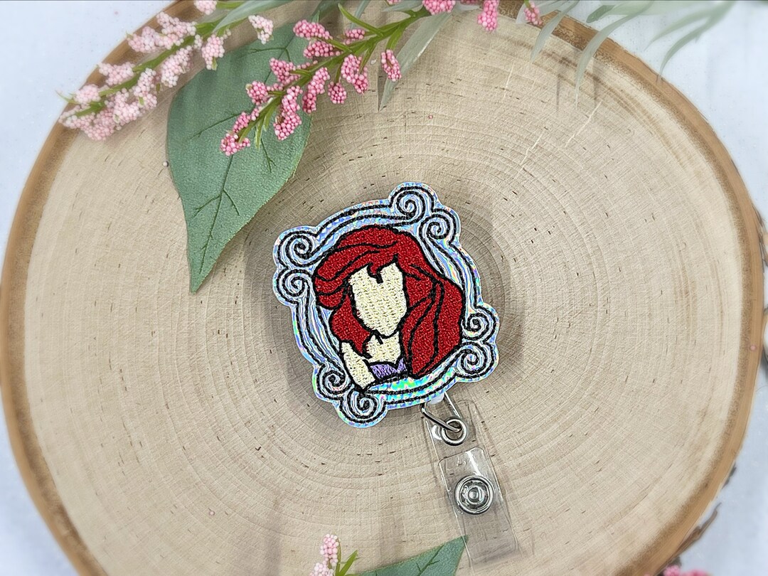 Mermaid Badge Reel, Back to School ID, Sea Badge, Nurse Badge Reel ...