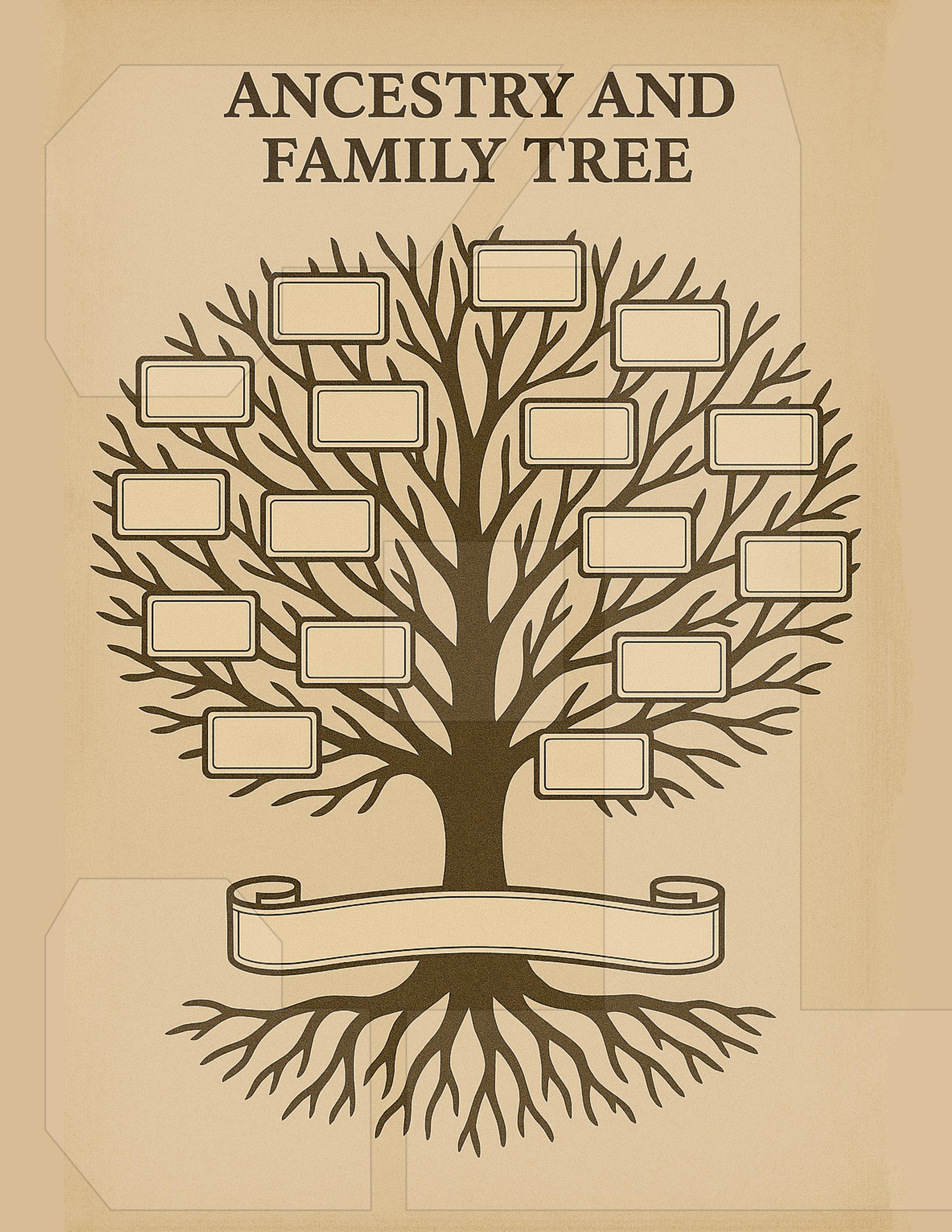 Ancestry and Family Tree Template - Etsy