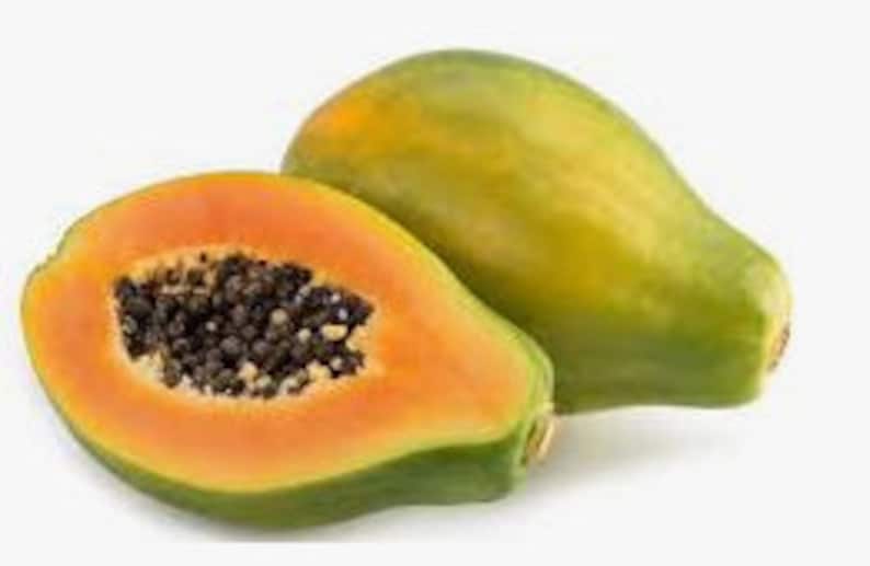 RARE Brazilian Golden PAPAYA Fruit Tree 2, 10, 20 Or30 SEEDS Very Sweet ...