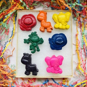 Zoo Animals, Jungle Crayons, Safari Crayons, Gifts for Kids, Birthday ...