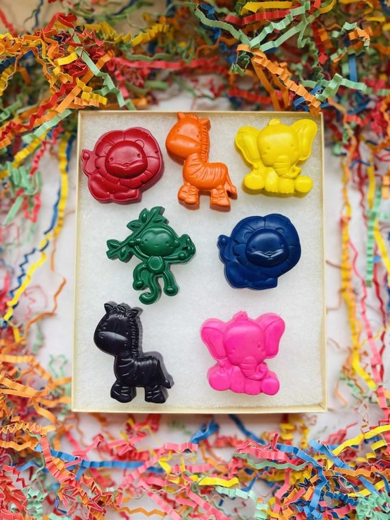 Zoo Animals Jungle Crayons Safari Crayons Custom Crayons | Etsy