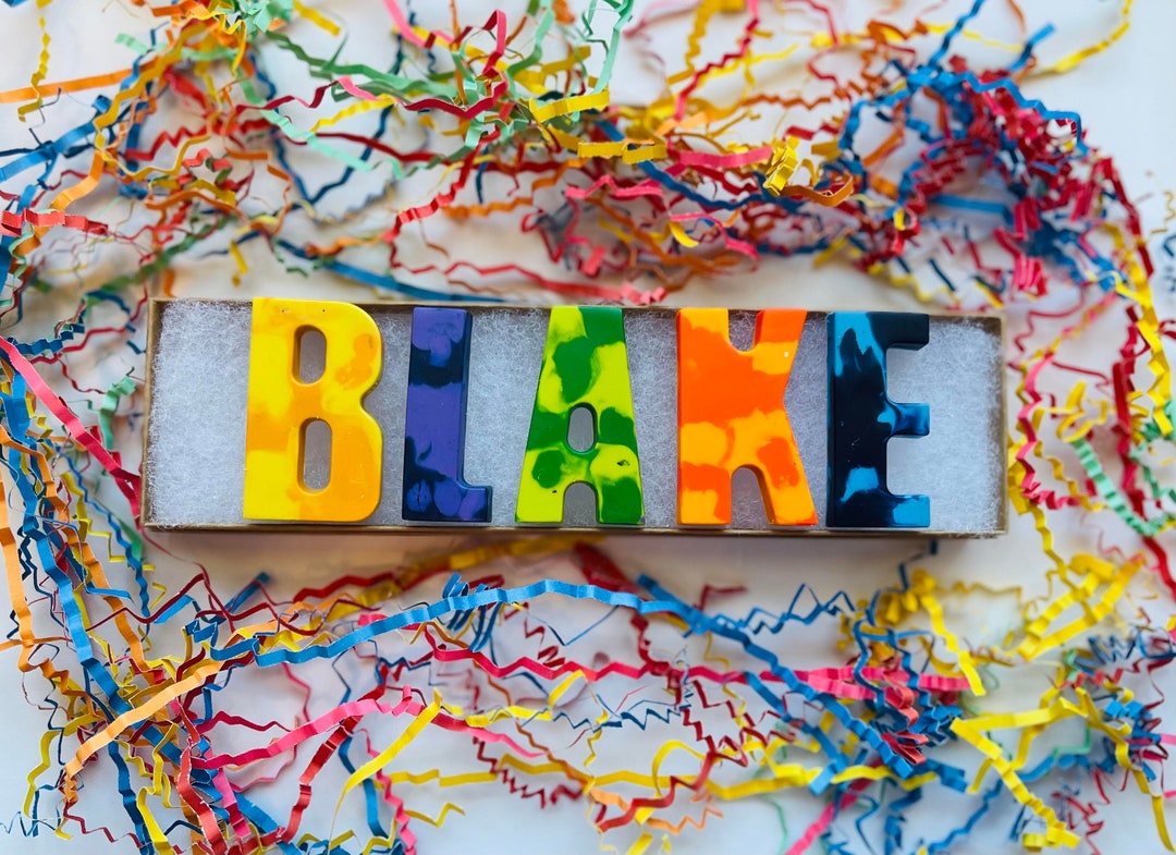 Two Tone Name Crayons, Personalized Crayons, Name Crayons, Custom ...