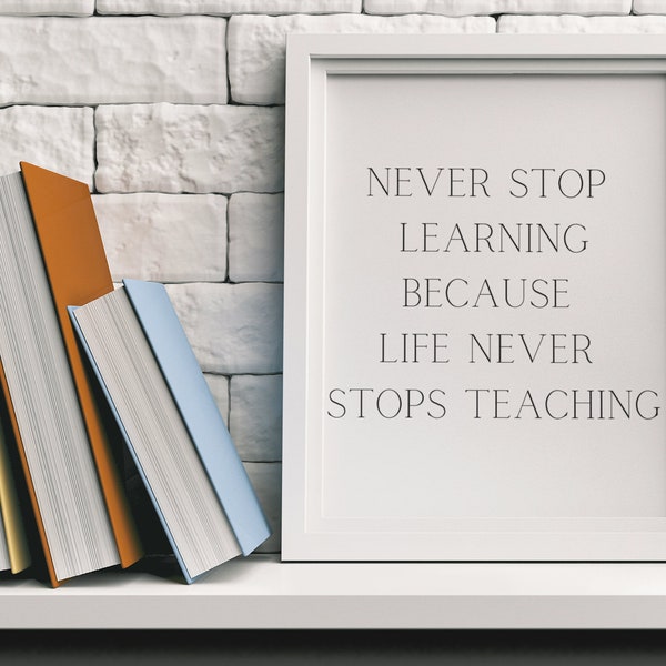 Never Stop Teaching - Etsy