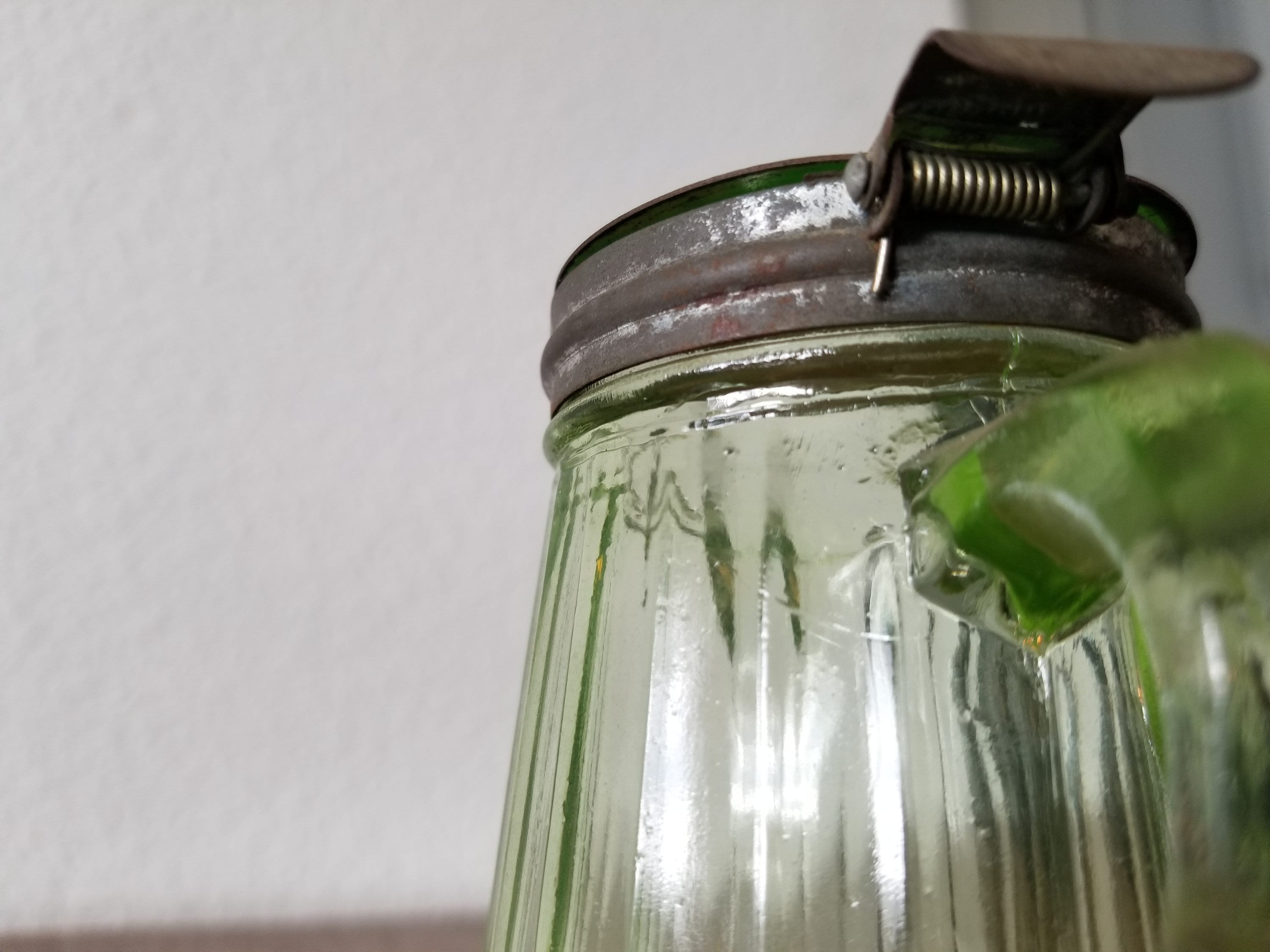 Anchor Hocking Green Uranium Glass Syrup Pitcher With Metal Top - Etsy